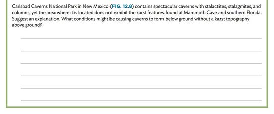 Solved Carlsbad Caverns National Park in New Mexico (FIG. | Chegg.com