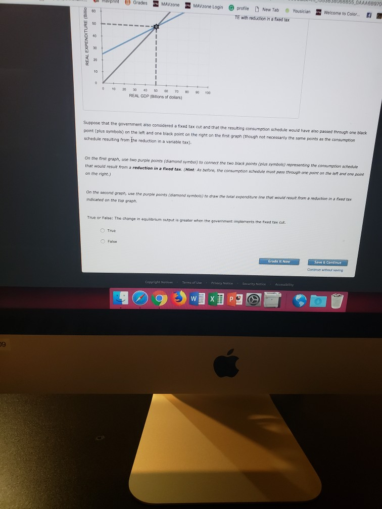 print e MAVzone Login e profile D New Tab。 Grades - | Chegg.com