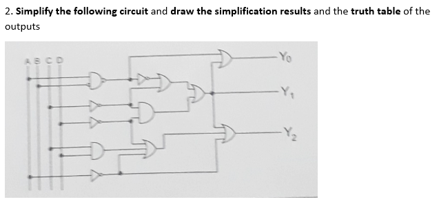 Solved 2. Simplify the following circuit and draw the | Chegg.com