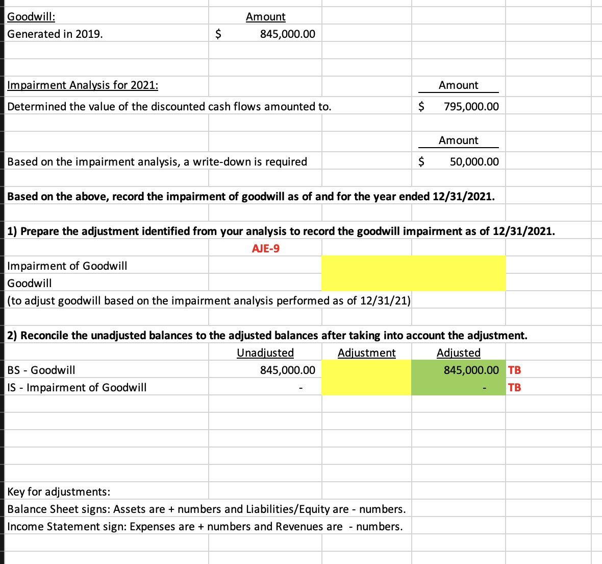 Solved Task - ﻿Based on the information provided, determine | Chegg.com