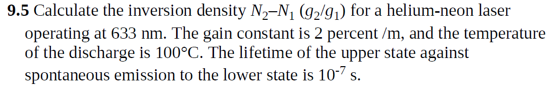 Solved 9.5 Calculate the inversion density N2-Ni (92/91) for | Chegg.com