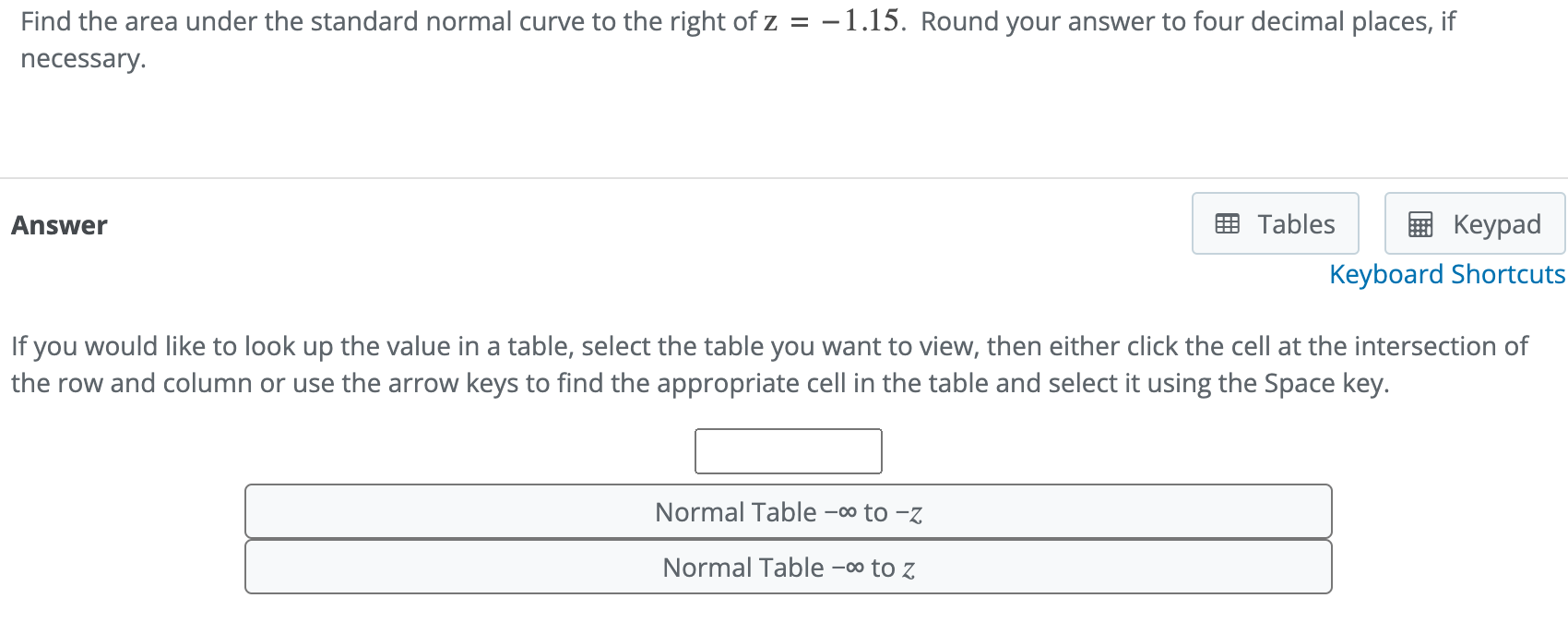 Solved Find the area under the standard normal curve to the | Chegg.com