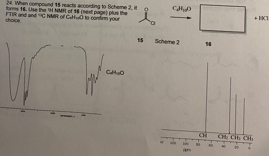 Solved 24. When compound 15 reacts according to Scheme 2, it | Chegg.com