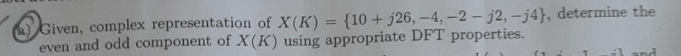 Solved (2) ﻿Given, complex representation | Chegg.com