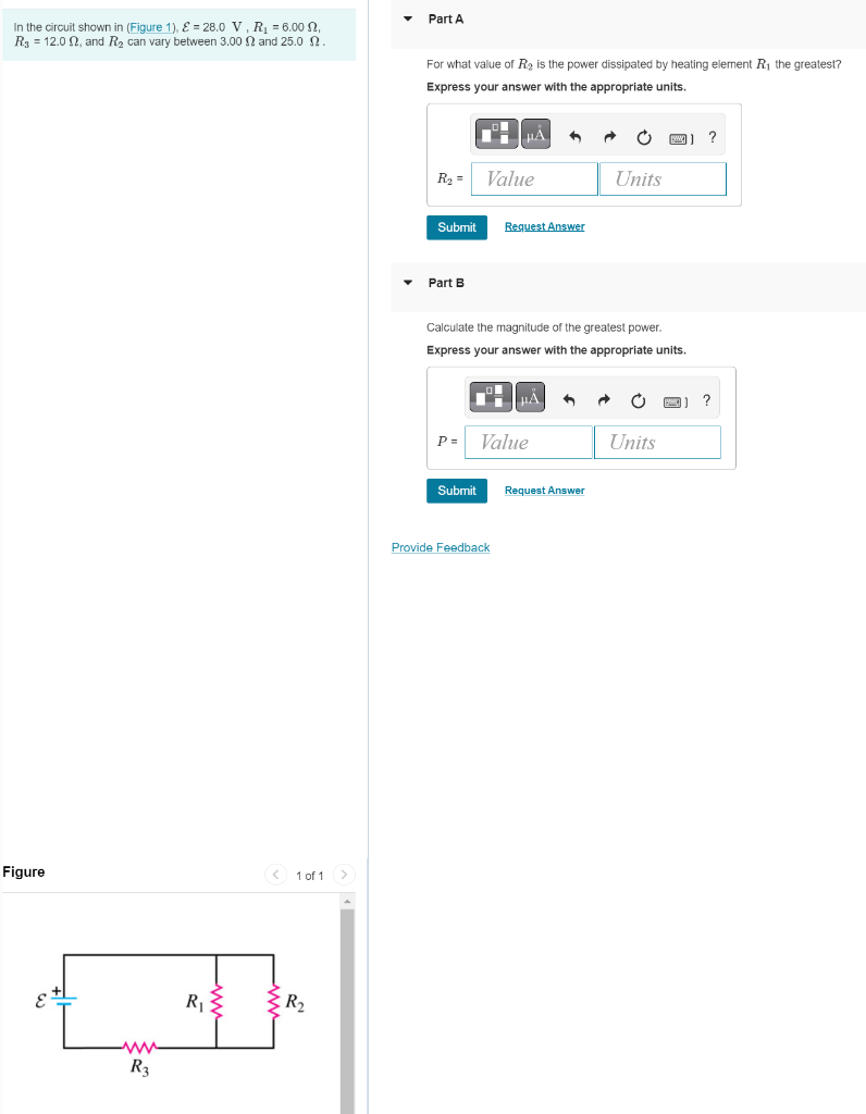 Solved In the circuit shown in (Figure 1), E=28.0 | Chegg.com