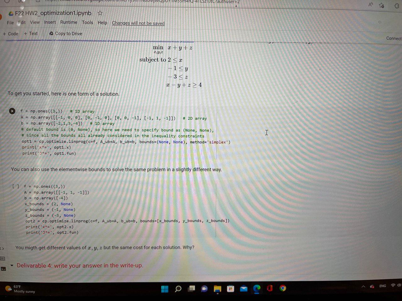 Solved File Edit View Insert Runtime Tools Help Changes will | Chegg.com
