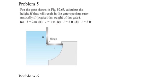 Solved Problem 5 For the gate shown in Fig. P2.63, calculate | Chegg.com