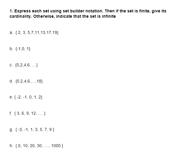 Solved Express Each Set Using Set Builder Notation Then If 1393