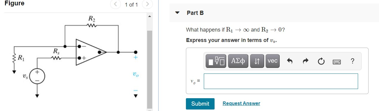 Solved Figure 1 of 1 Part B R2 What happens if R1 + and R2 | Chegg.com