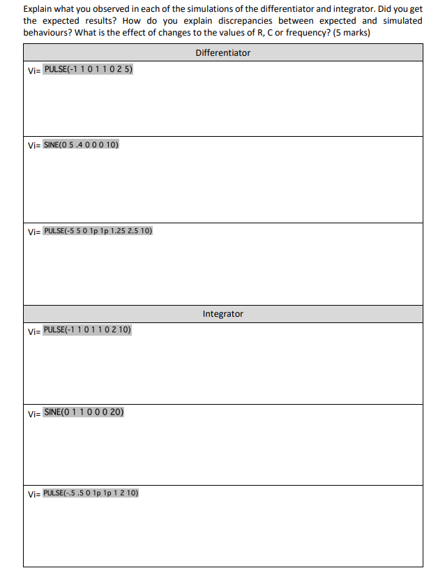 Solved Hello, can this question be simulated using LTspice | Chegg.com