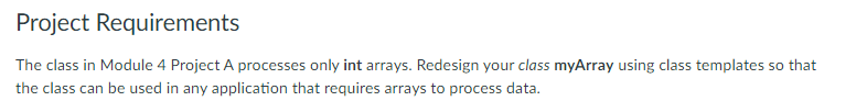 Solved Do This In C Myarrayh Include Class 8556