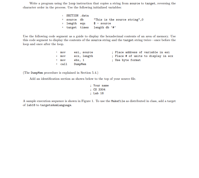 Solved 1 SECTIDN . data 2 source db "This is the source | Chegg.com