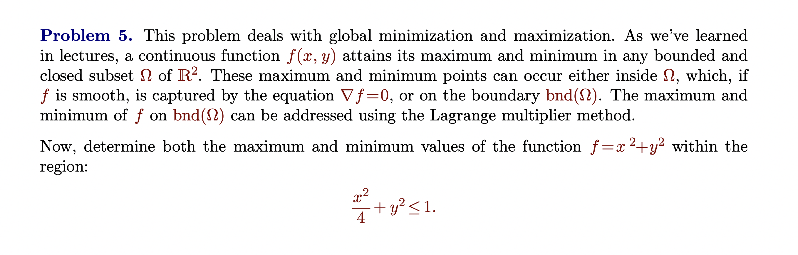 Solved Problem 5. ﻿This problem deals with global | Chegg.com