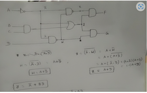 Solved To find the Boolean expression for y, shouldn't be | Chegg.com
