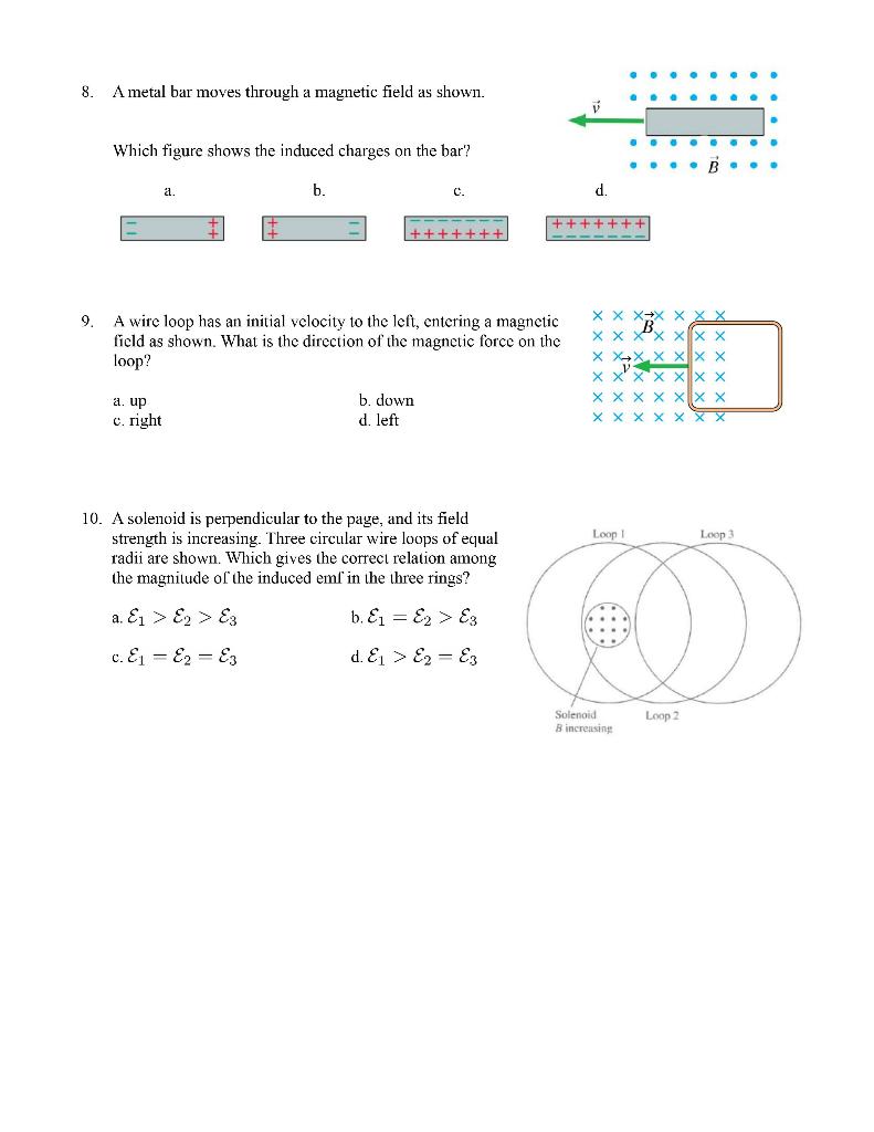 Solved Multiple Choice Questions: Select the best answer by | Chegg.com