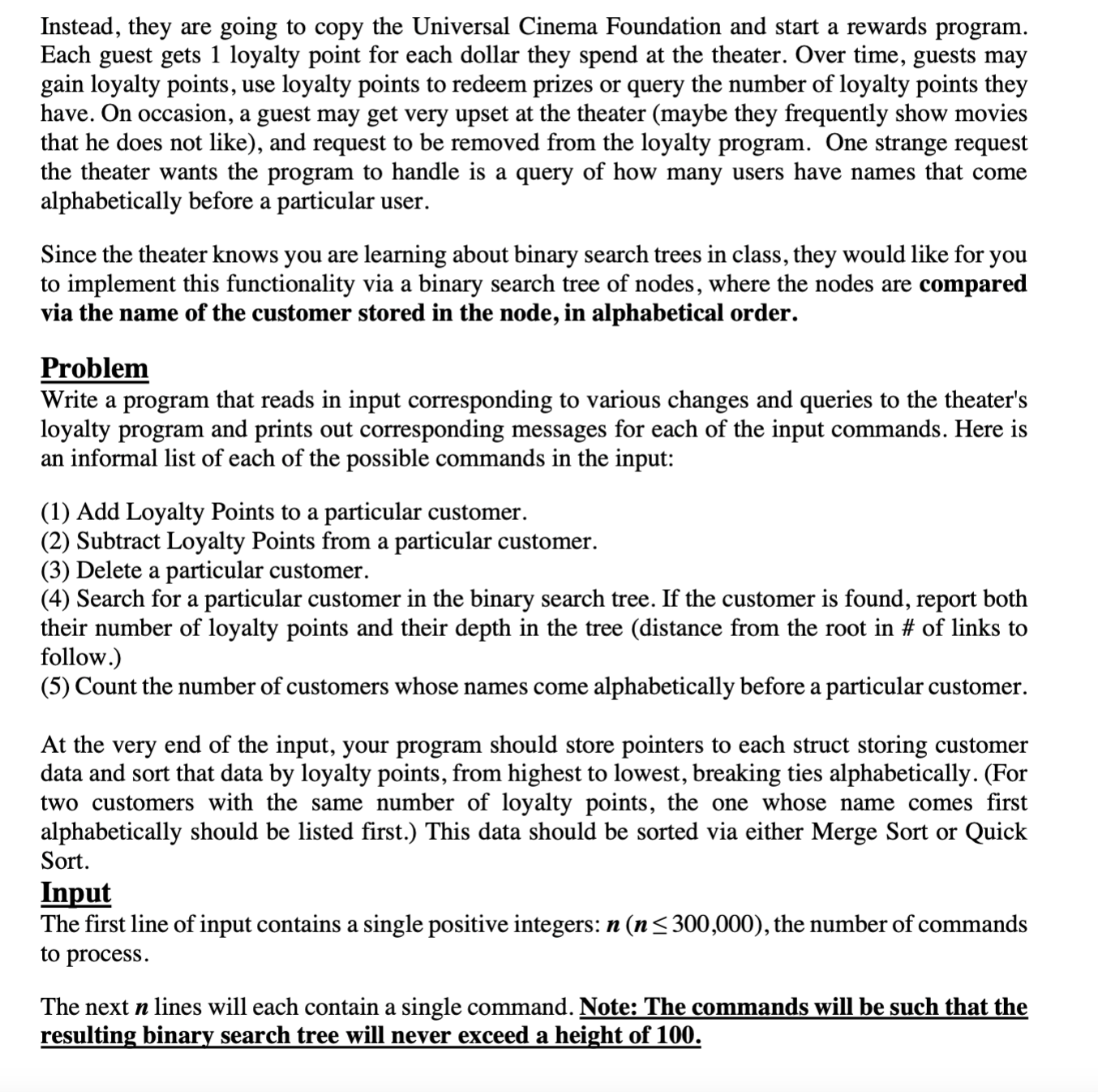 Solved Please code in CPlease help me with command 5 of the | Chegg.com