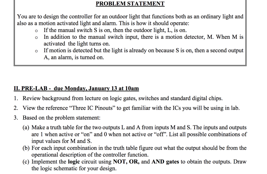 Solved PROBLEM STATEMENT You are to design the controller | Chegg.com