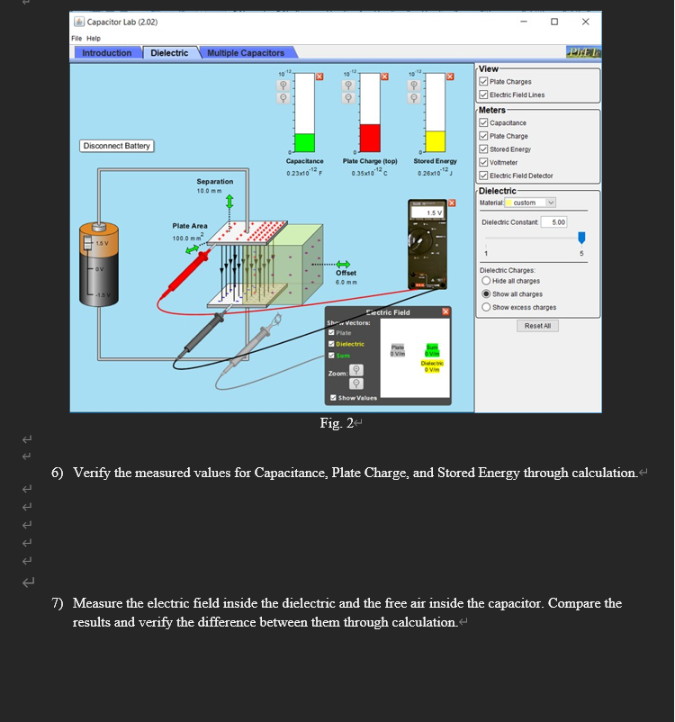 Solved - х Capacitor Lab (202) File Help Introduction | Chegg.com