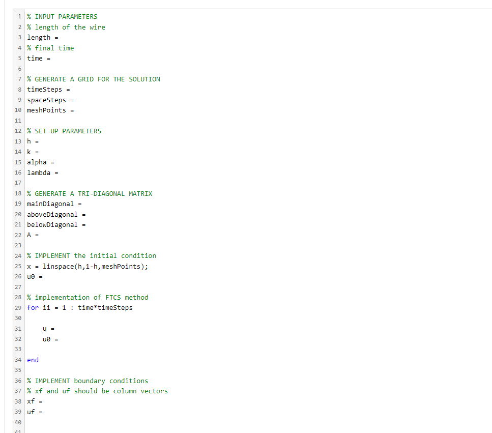 Solved Given a one dimensional heat equation: ∂t∂u=∂x2∂2u, | Chegg.com