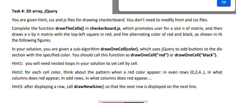 Solved You Are Given Html Css And Js Files For Drawing 