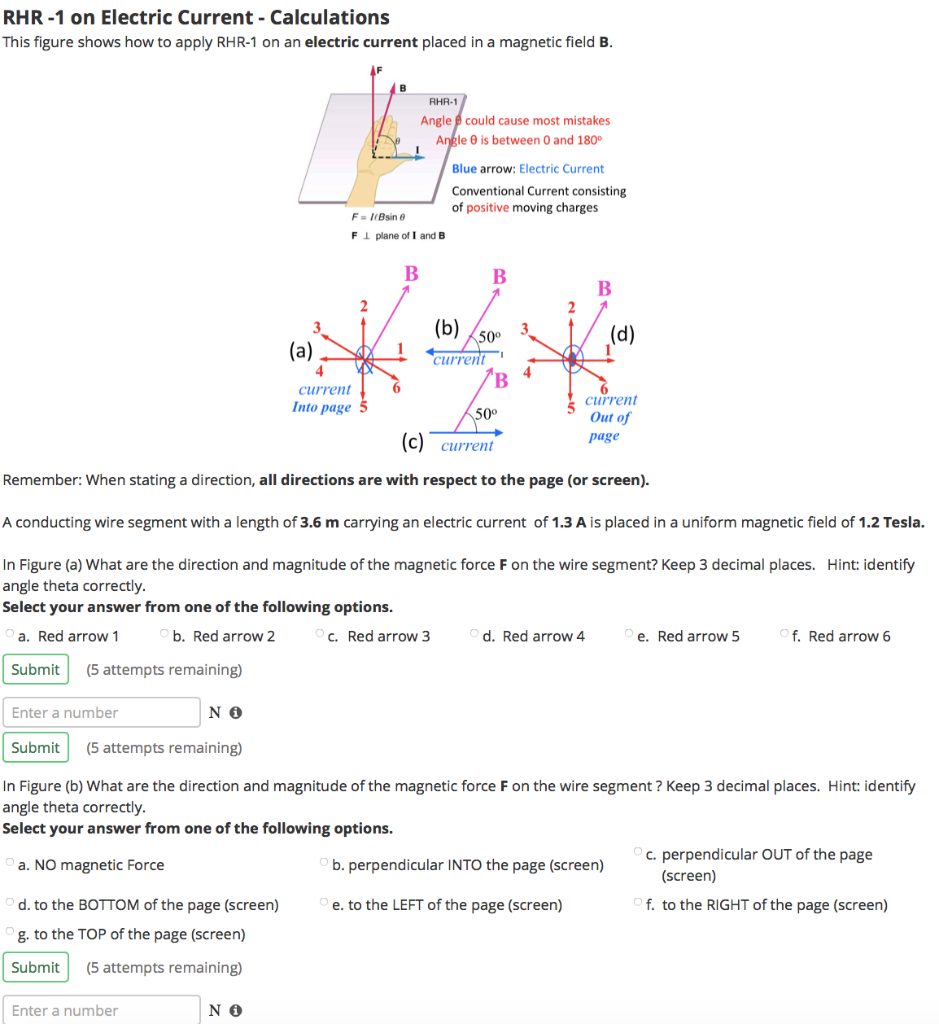 Solved RHR - 1 on Electric Current - Calculations This | Chegg.com