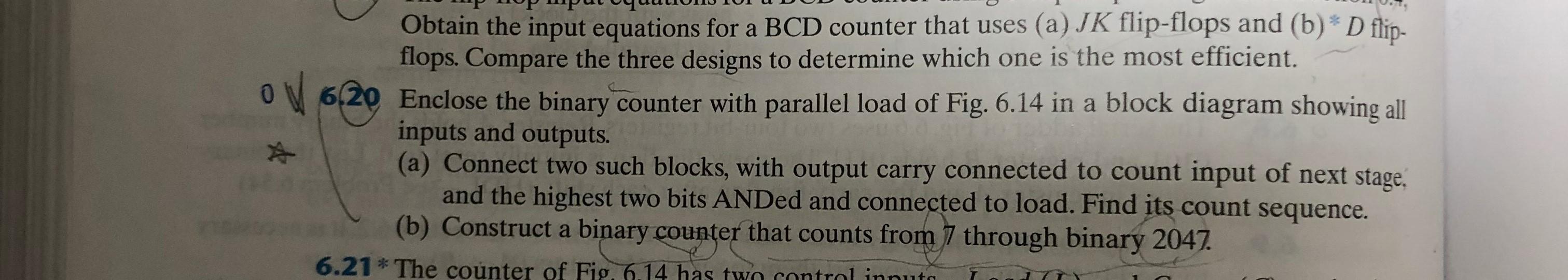 a Obtain the input equations for a BCD counter that | Chegg.com