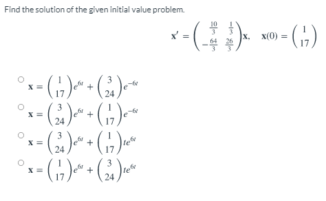 Solved Find the solution of the given initial value problem. | Chegg.com