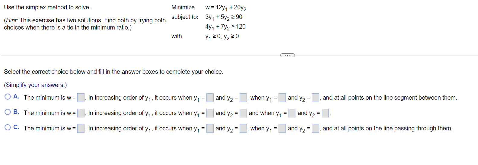 29. ﻿Use the simplex method to ﻿solve.(Hint: This | Chegg.com