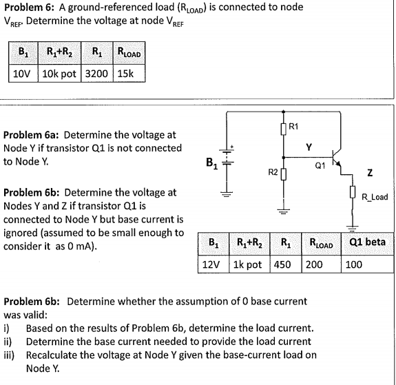 Solved Problem 6: A ground-referenced load (RLOAD) is | Chegg.com