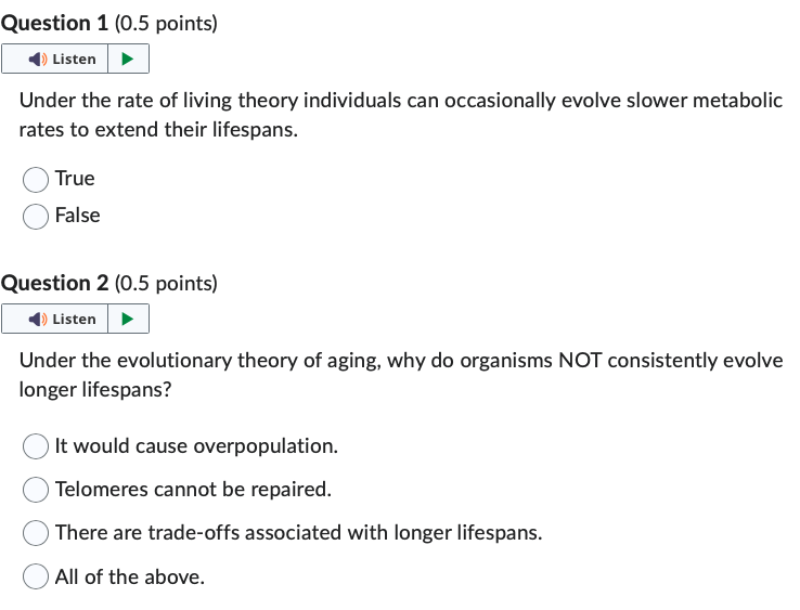 Solved Under the rate of living theory individuals can | Chegg.com