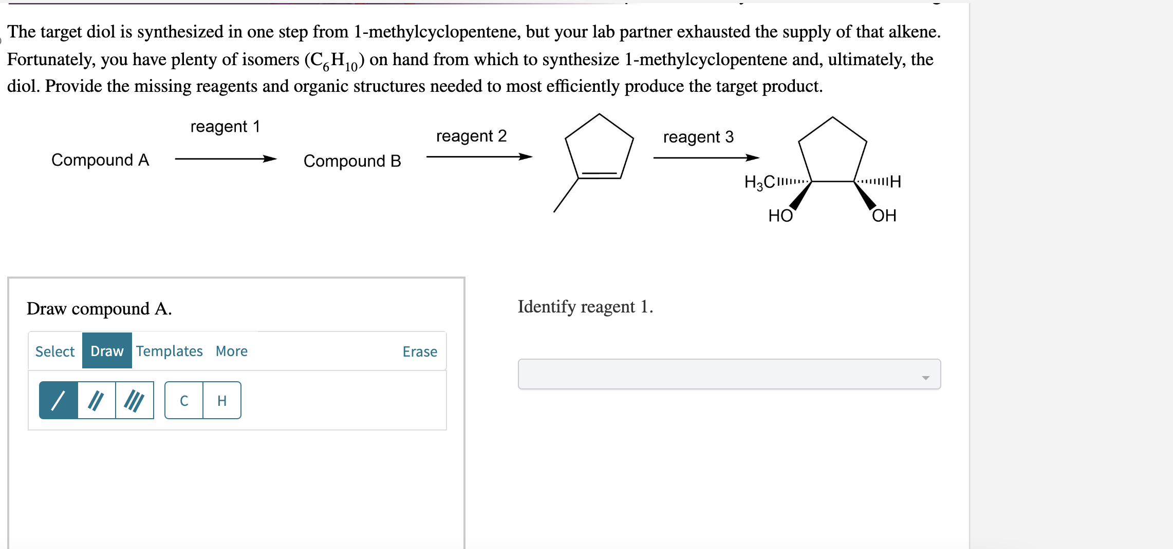 Solved The target diol is synthesized in one step from | Chegg.com