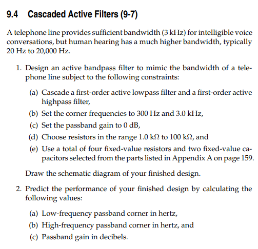 Solved telephone line provides sufficient bandwidth (3kHz) | Chegg.com