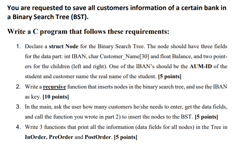 Solved You are requested to save all customers information | Chegg.com