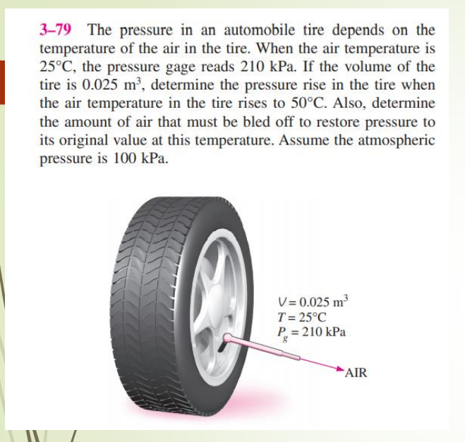 Solved 3-79 The pressure in an automobile tire depends on | Chegg.com