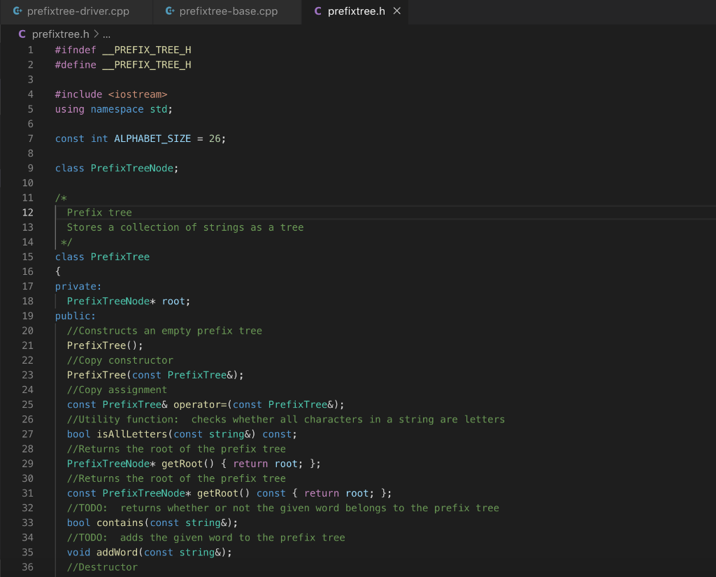 A prefix tree is a data structure that stores a | Chegg.com