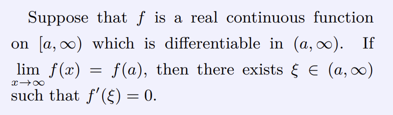 Solved Suppose that f ﻿is a real continuous functionon [a,∞) | Chegg.com