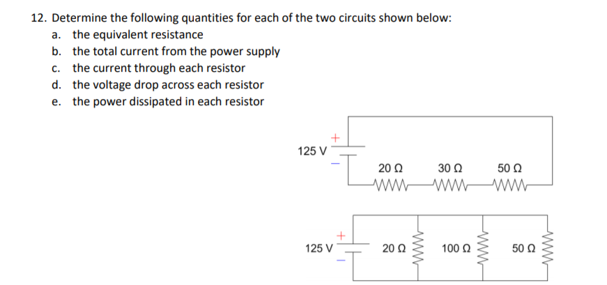Solved Determine the following quantities for each of the | Chegg.com