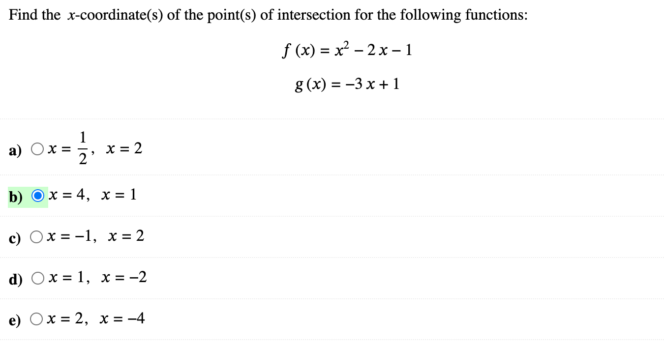 Solved Find the x-coordinate(s) of the point(s) of | Chegg.com