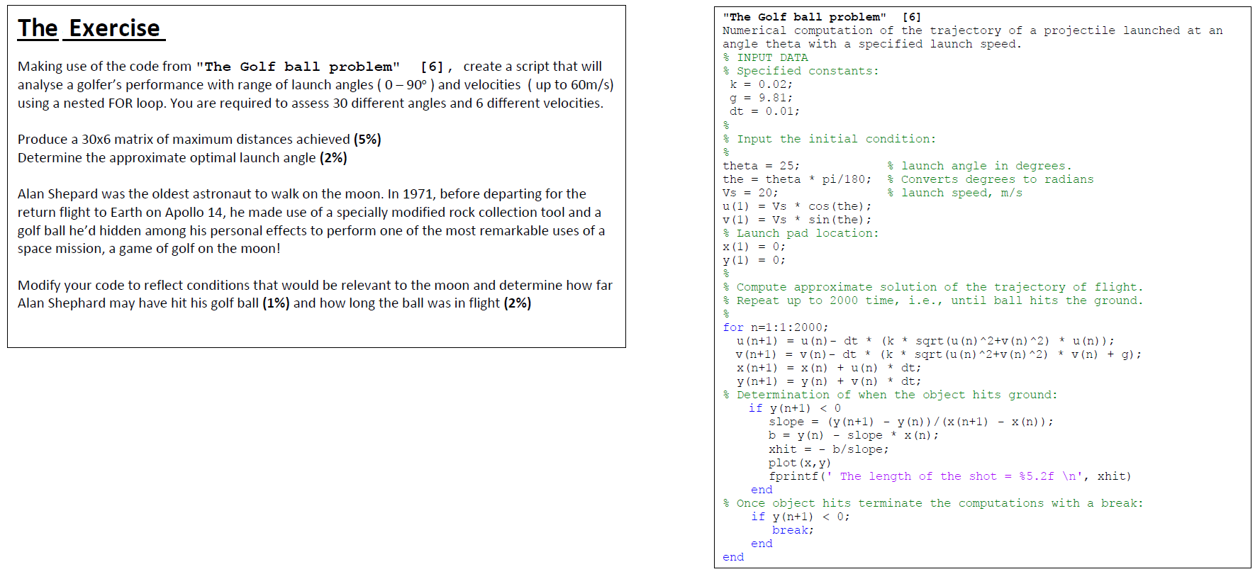 Solved the golf ball is one which on the right .. u can copy | Chegg.com