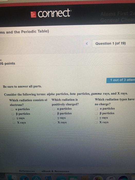 Solved Consider the following terms: alpha particles, beta | Chegg.com