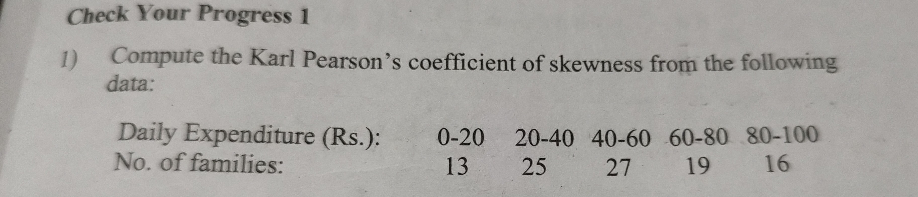 Solved Compute the Karl Pearson's coefficient of skewness | Chegg.com Solved Compute the Karl Pearson's coefficient of skewness | Chegg.com