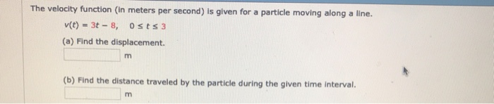 Solved The velocity function (in meters per second) is given | Chegg.com