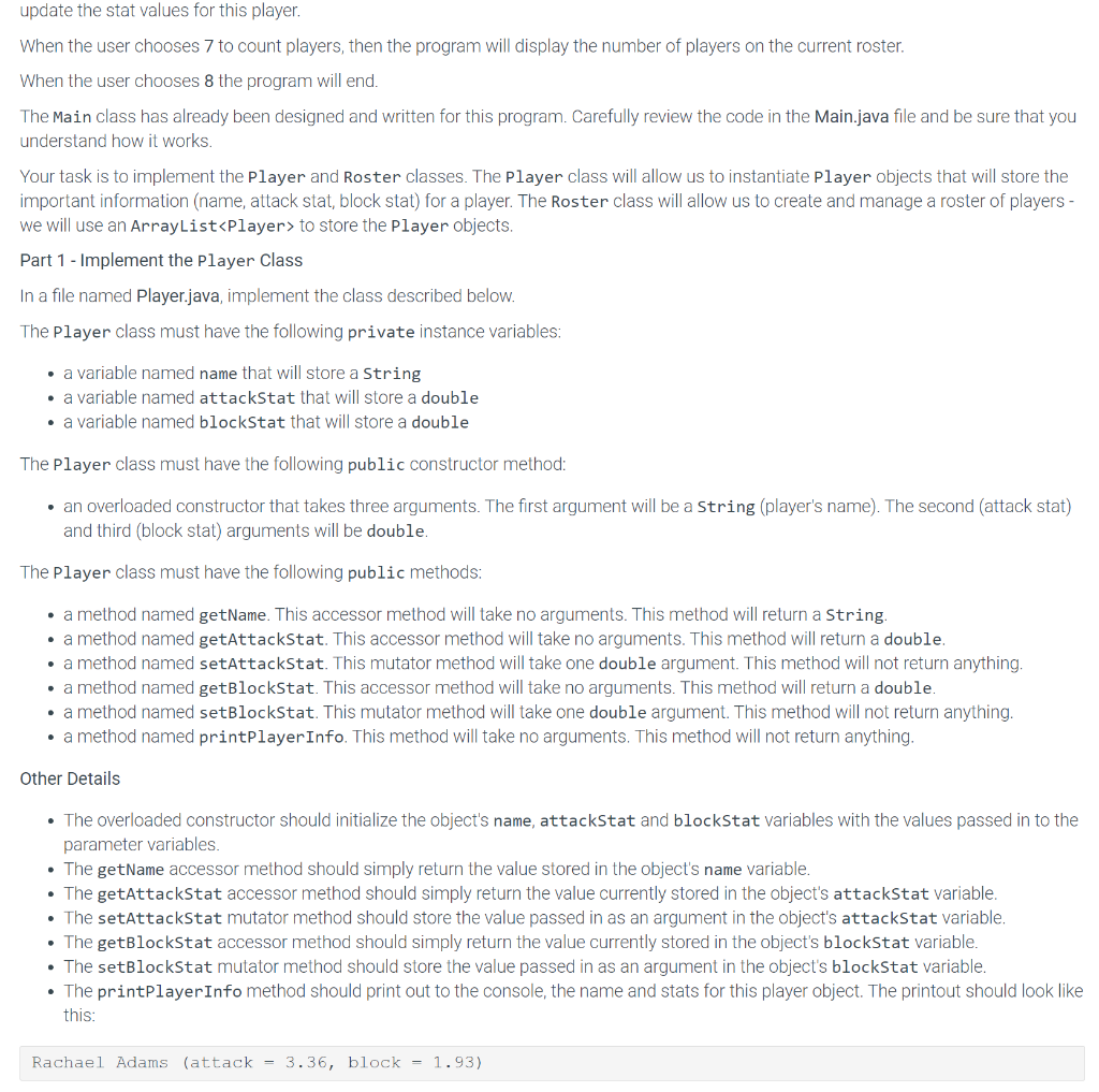 Solved 17.1 Verde Valley Volleyball - Individual Challenge | Chegg.com