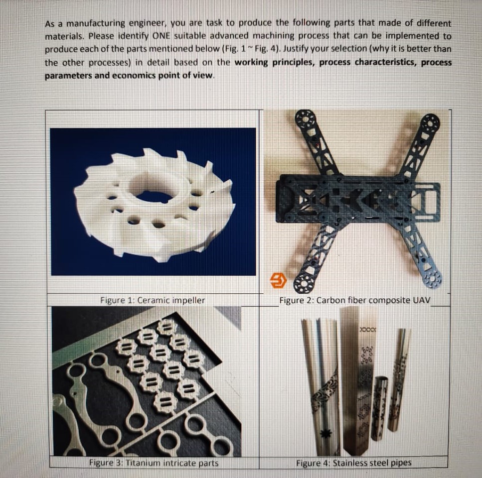 As a manufacturing engineer, you are task to produce | Chegg.com