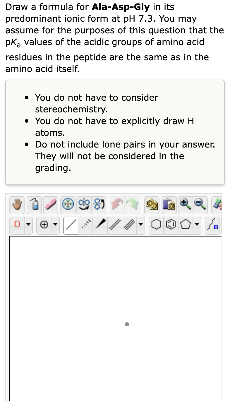 Solved Draw a formula for Ala-Asp-Gly in its predominant | Chegg.com