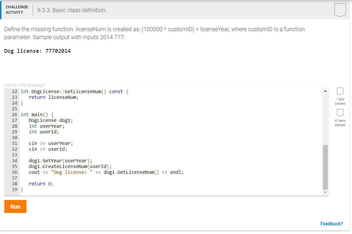 Solved Define the missing function. licenseNum is created | Chegg.com Solved Define the missing function. licenseNum is created | Chegg.com