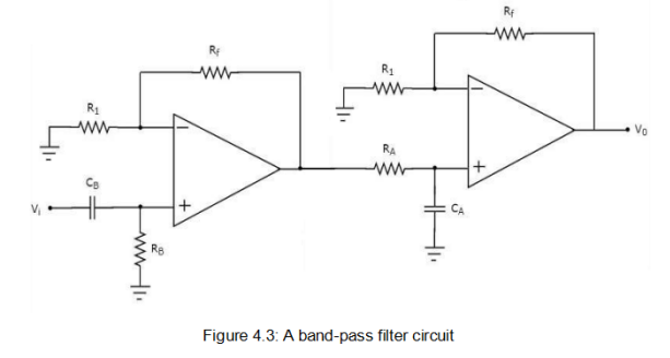 Solved Band-pass Active Filter construct a band-pass | Chegg.com