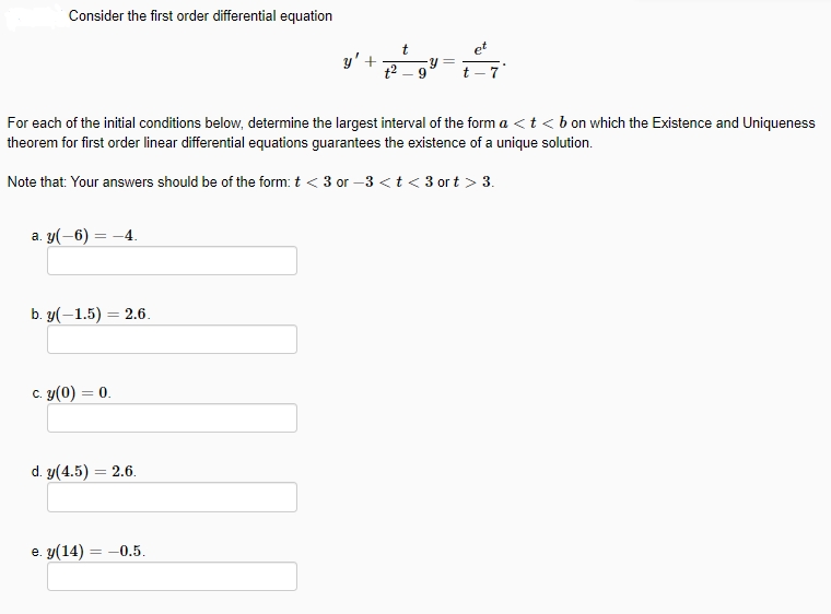 Solved Consider the first order differential equation | Chegg.com