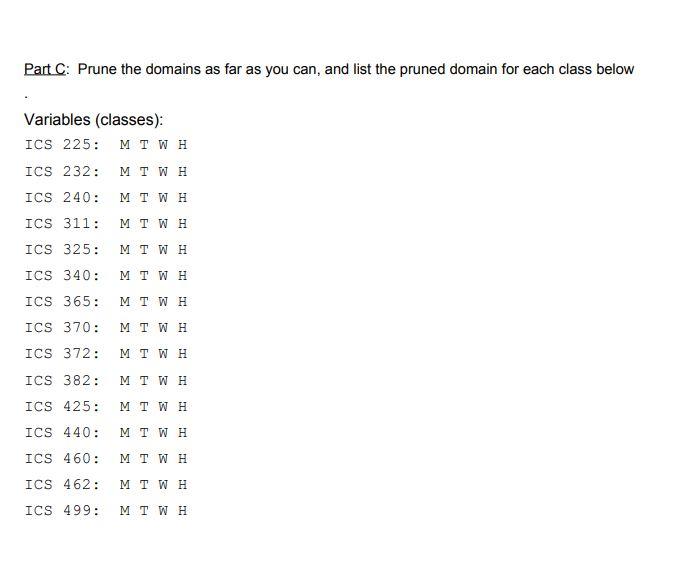 [Solved]: Consider the problem of creating a schedule