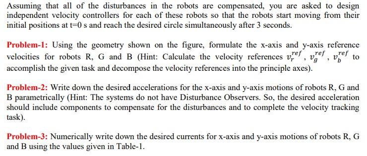 Solved System-1: Three mobile robots with names ' R ', ' G ' | Chegg.com